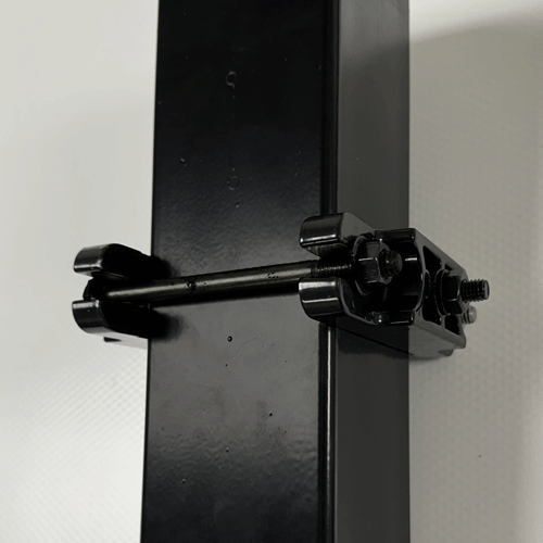 semi gloss powder painted b2b back to back clamps for 3 square post