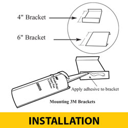 3M Guardrail Brackets {BOX of 150} for Series 344/346 Linear ...