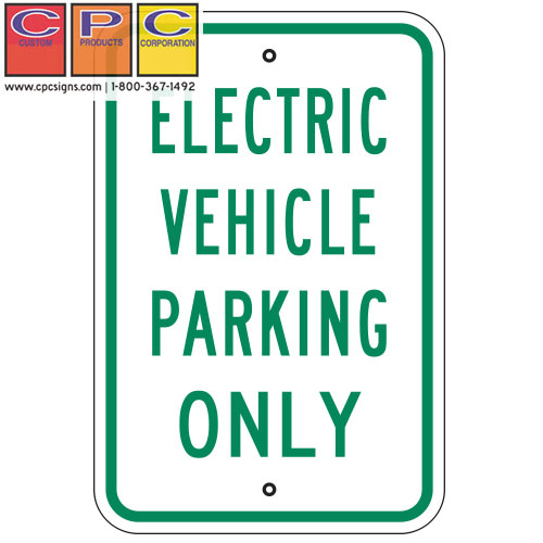 Electric Vehicle Parking Only Sign