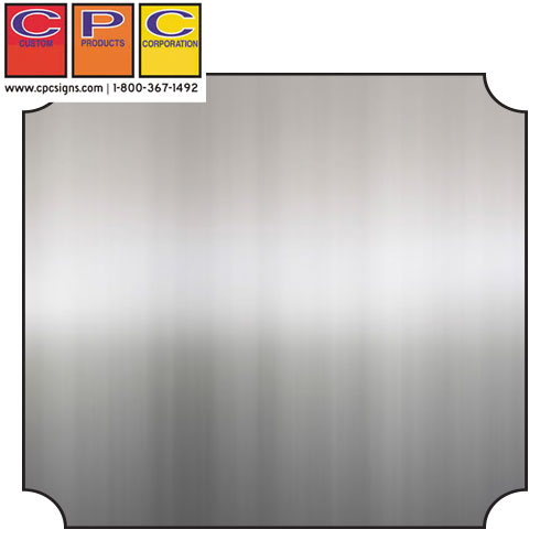 Scalloped Square Special Routed Shapes Aluminum Sign Blanks