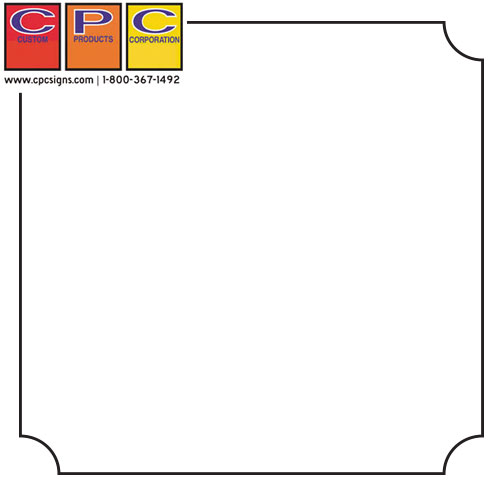 Scalloped Square Special Routed Shapes Aluminum Sign Blanks