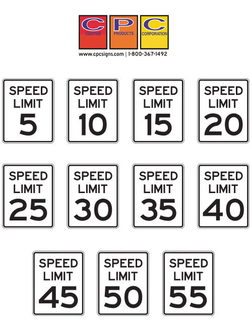 Speed Limit Signs for School Areas